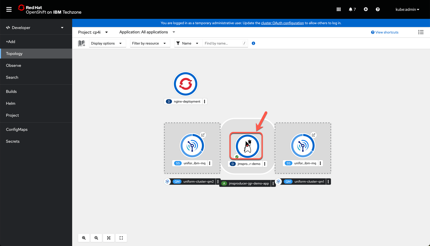 IBM MQ Uniform Clusters Demo