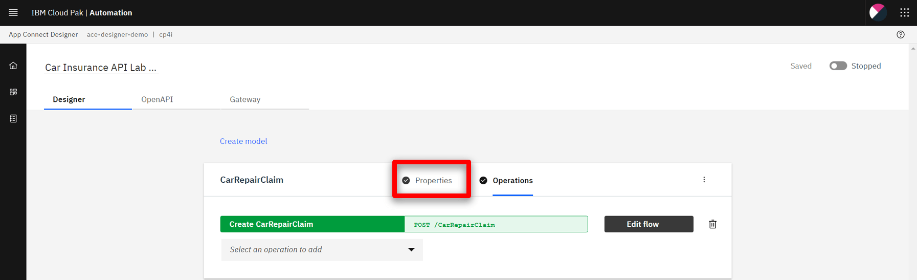 CP4I for Technical Sales - API Demo