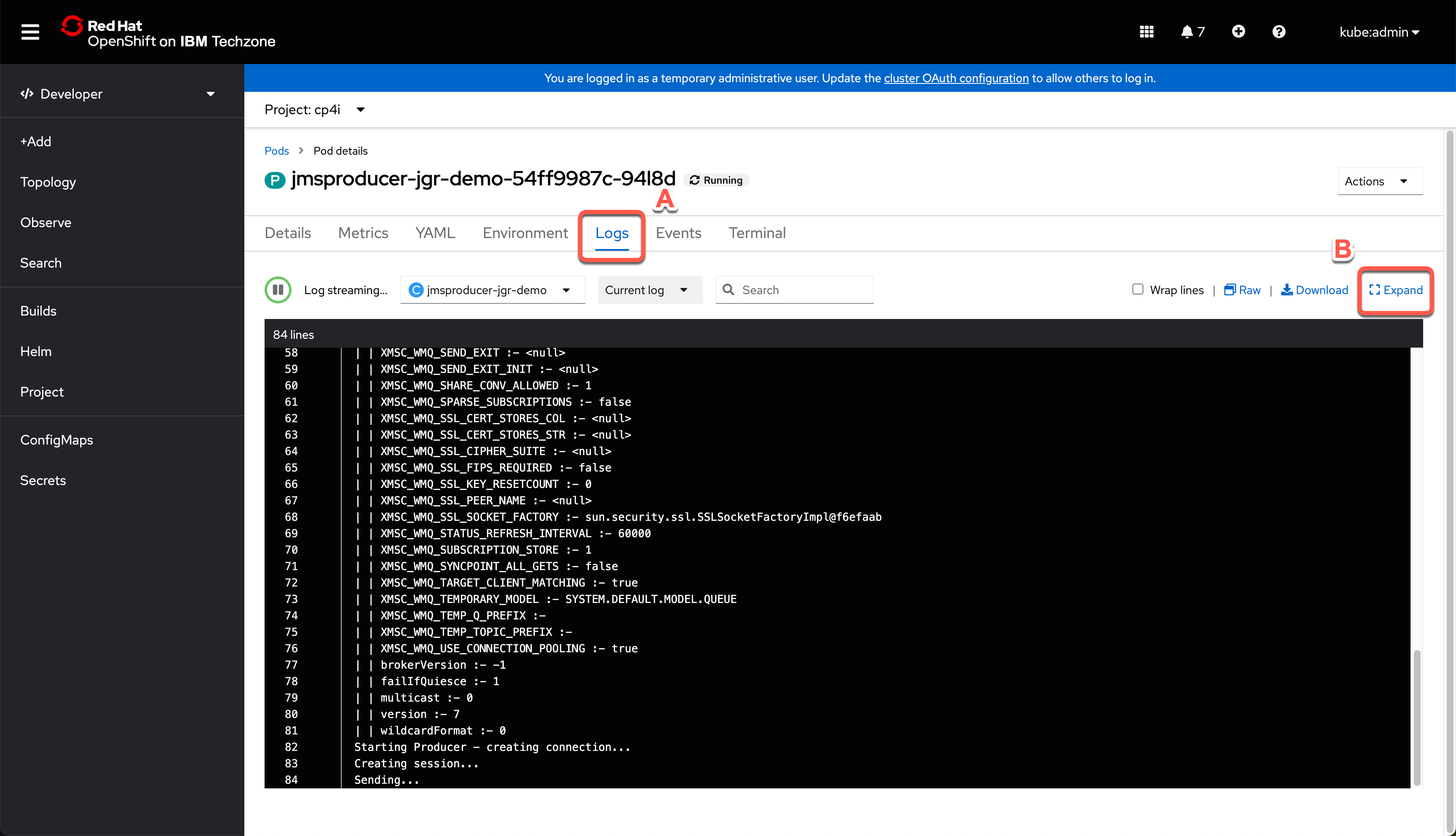 IBM MQ Uniform Clusters Demo