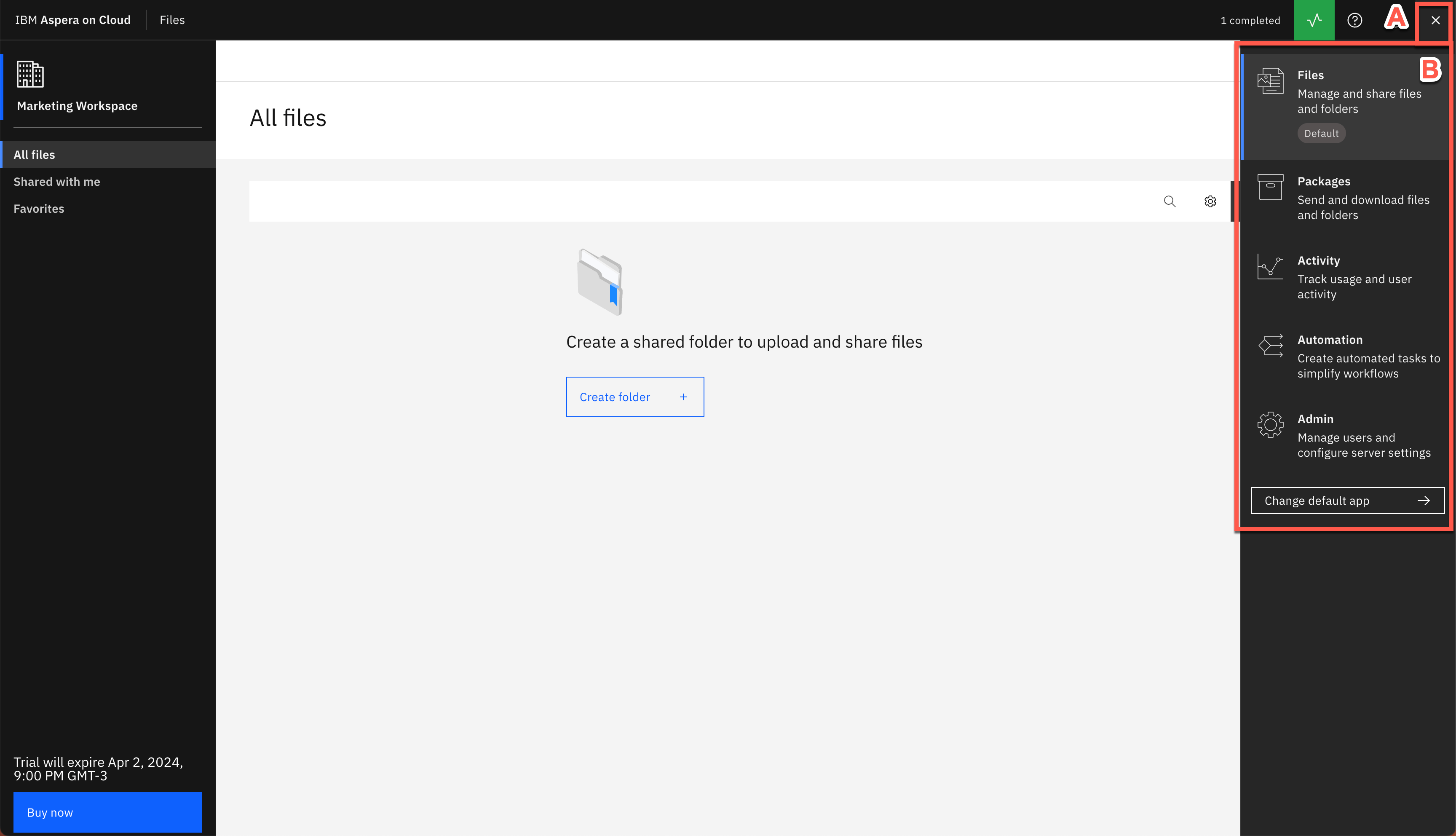 Fast File Transfer Demo for Technical Sales using Aspera On Cloud