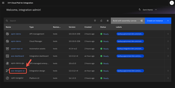 CP4I for Technical Sales - API Demo