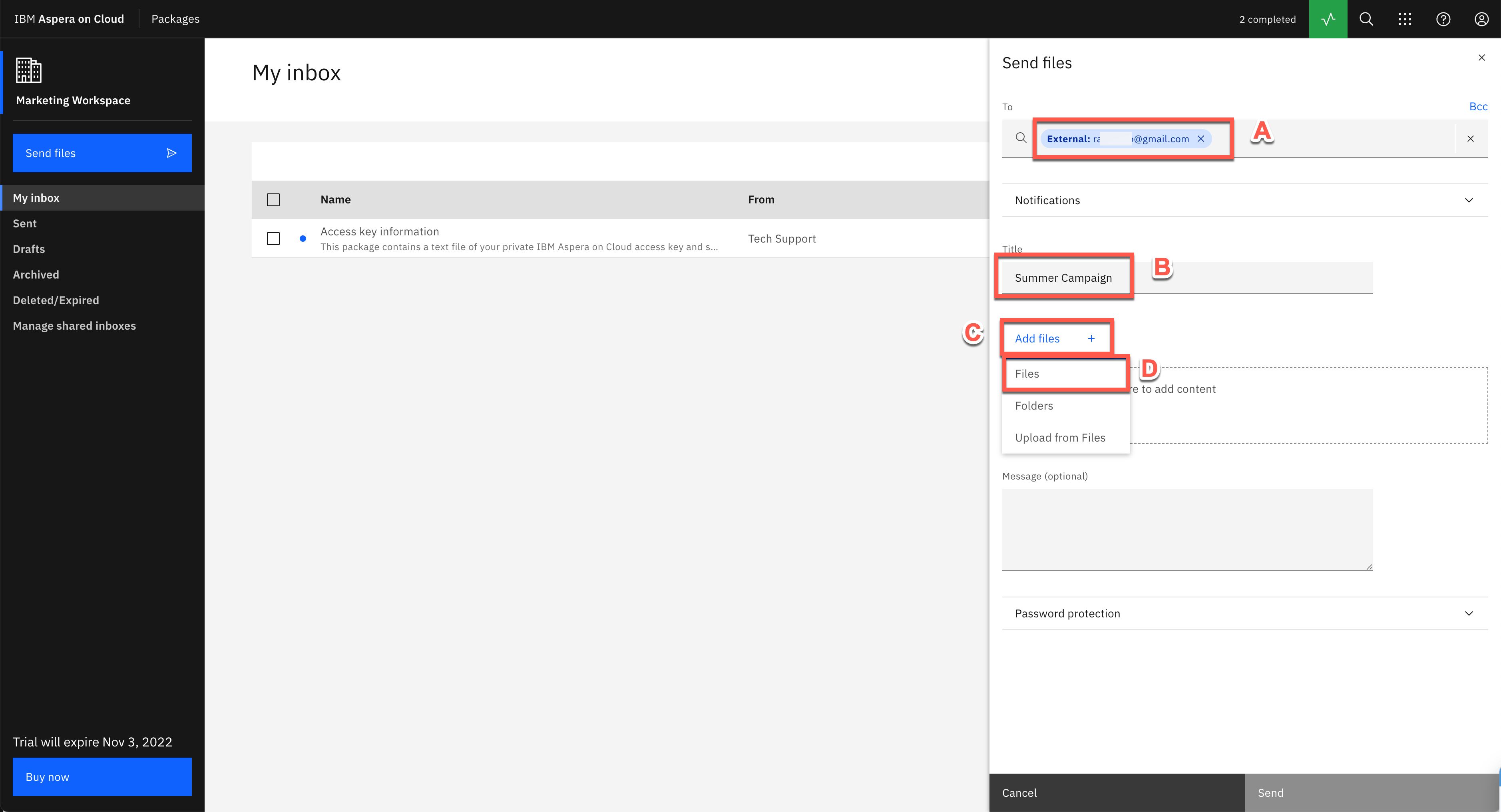 Fast File Transfer Demo For Technical Sales Using Aspera On Cloud