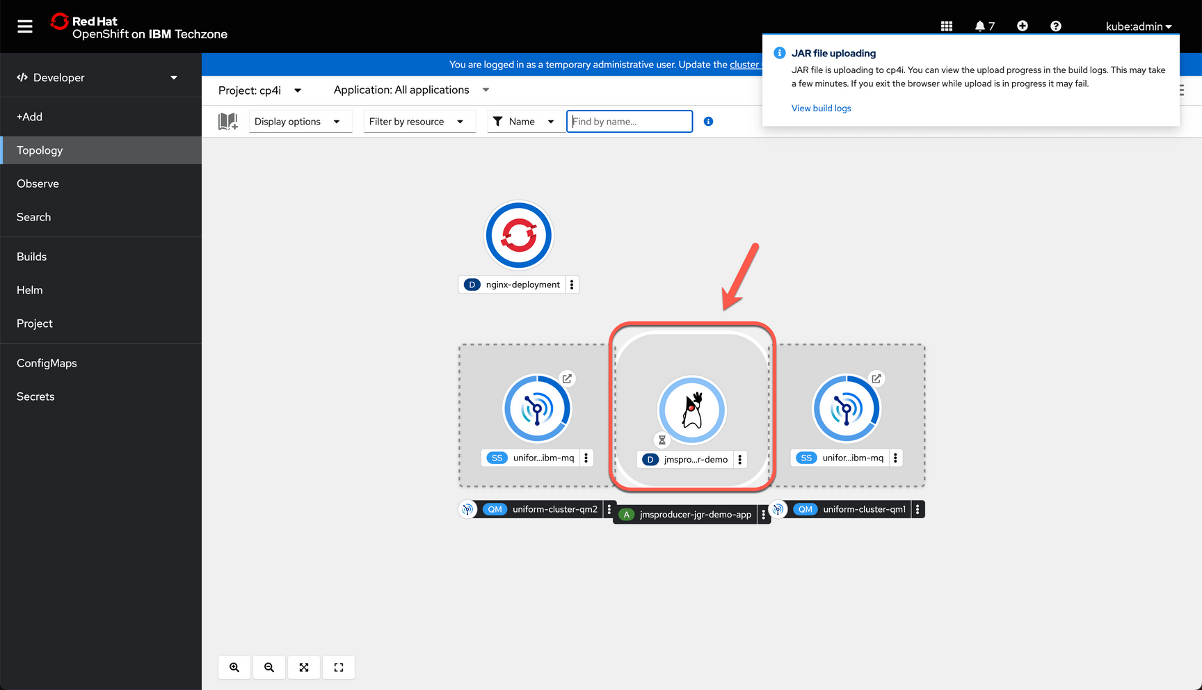 IBM MQ Uniform Clusters Demo
