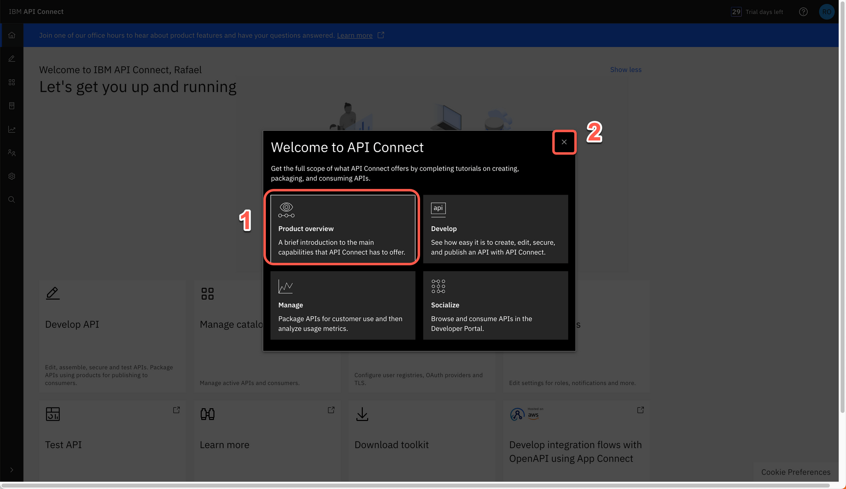 Accessing IBM API Connect and IBM App Connect on AWS