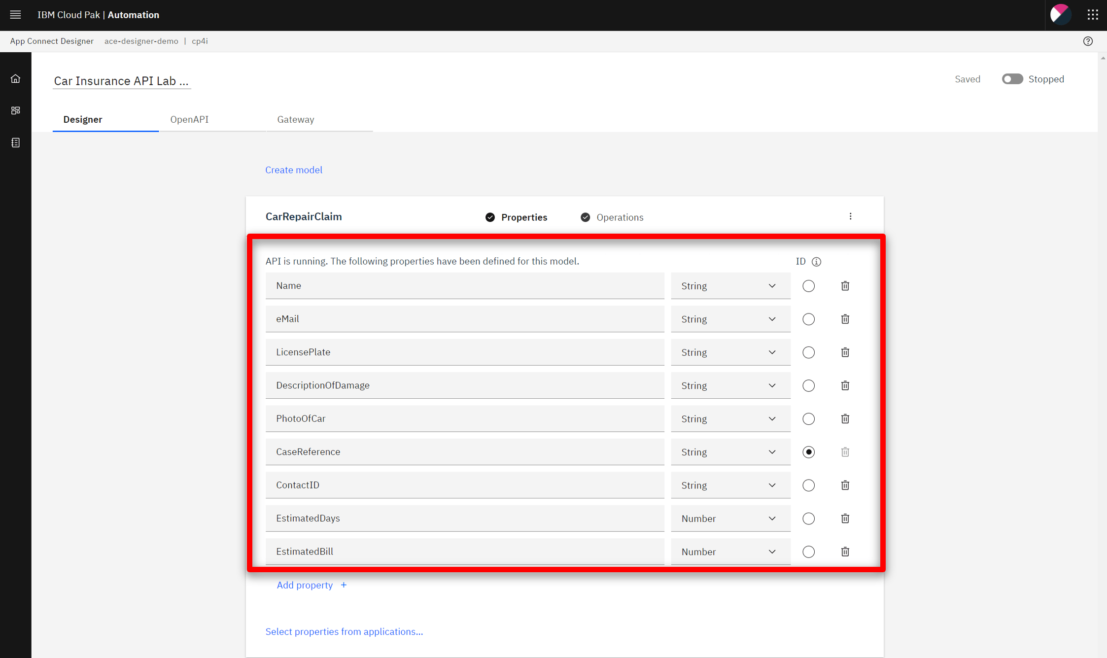 CP4I for Technical Sales - API Demo