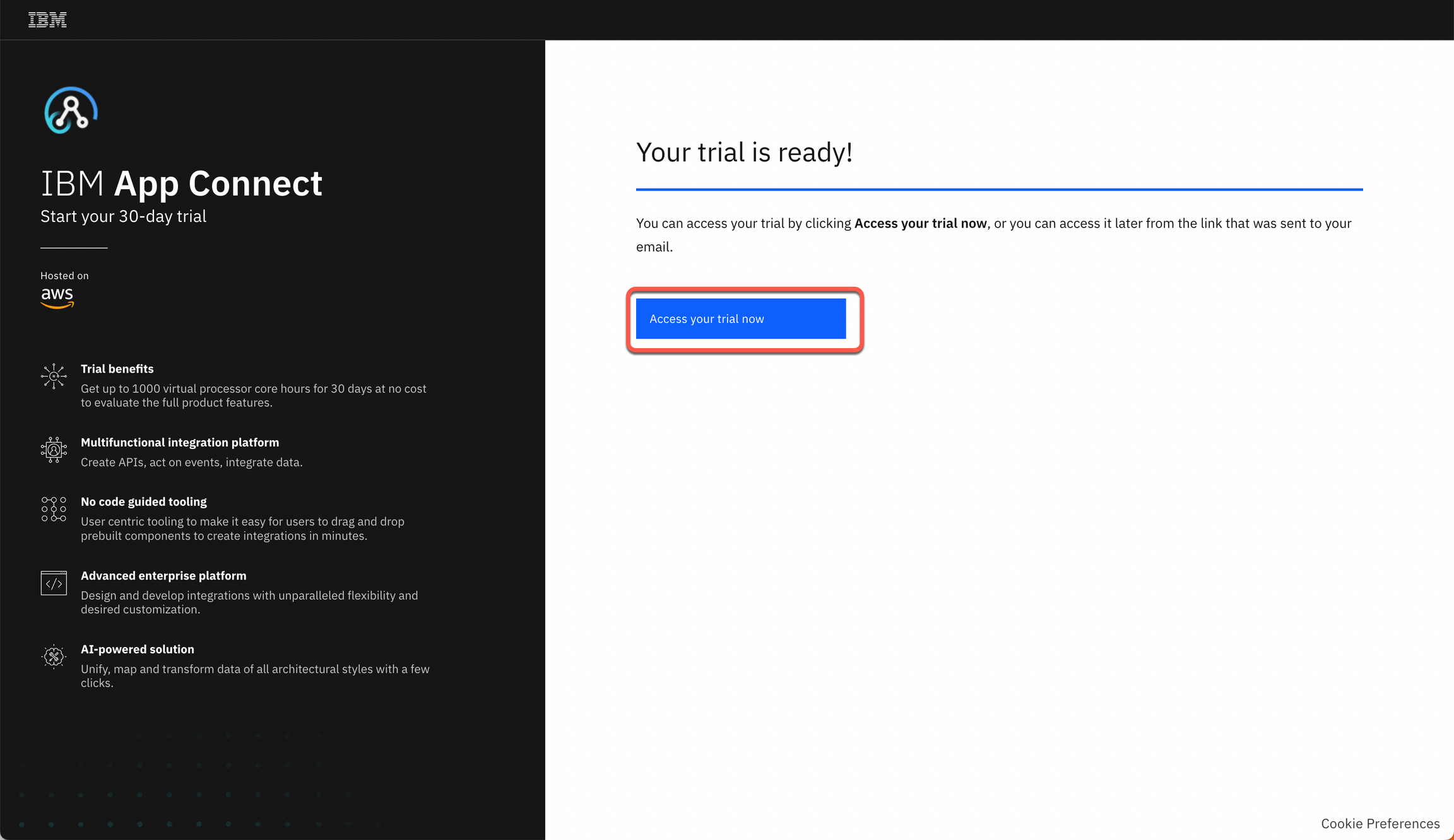 Accessing IBM API Connect and IBM App Connect on AWS