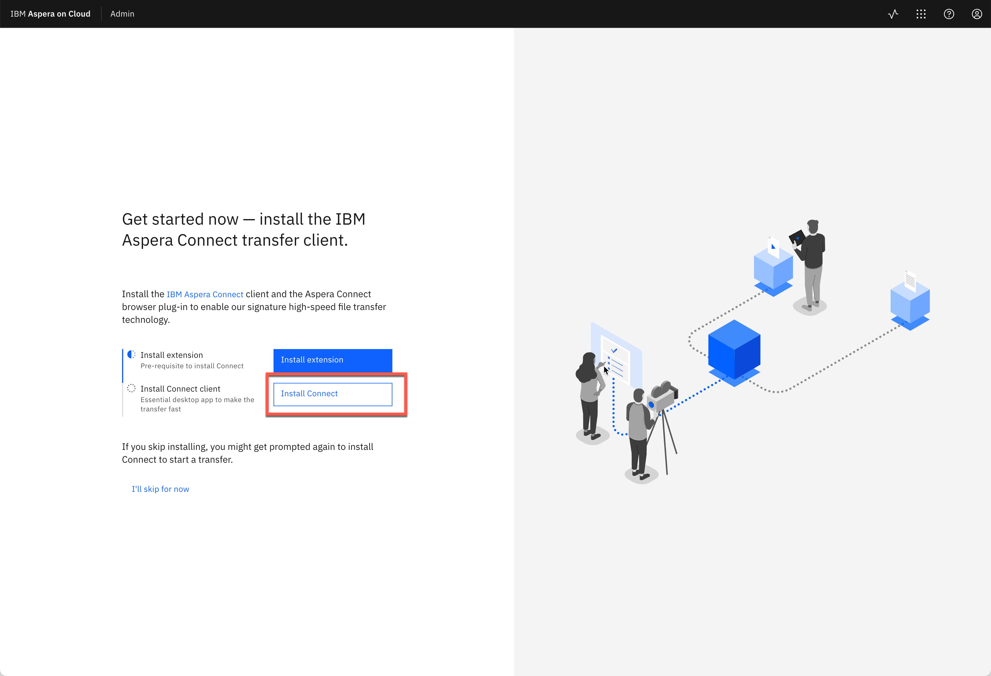 Fast File Transfer Demo for Technical Sales using Aspera On Cloud